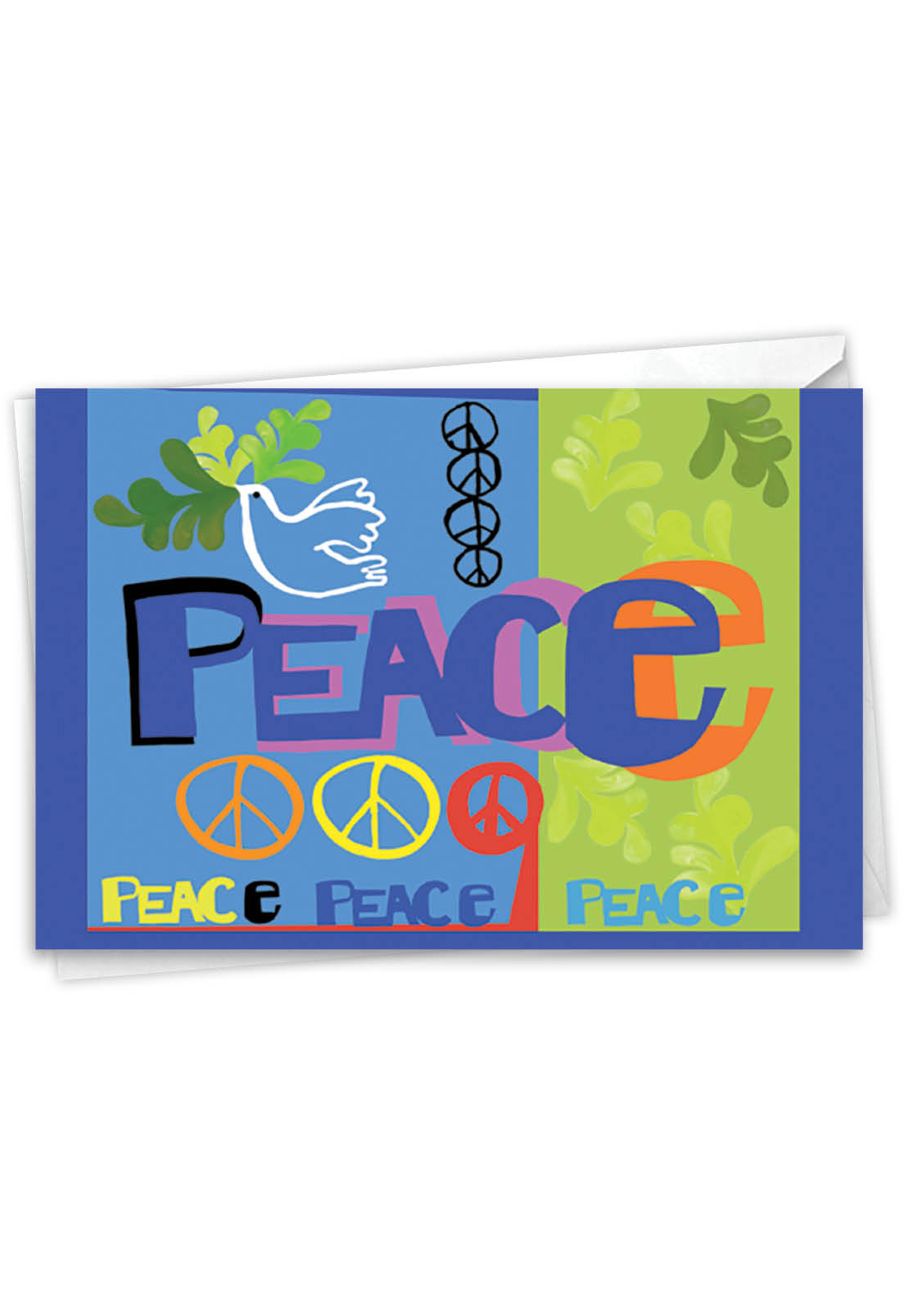 Grateful Graffiti: Creative Blank Greeting Card