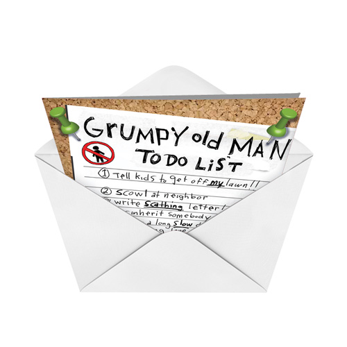 Grumpy Old Man Funny Birthday Card