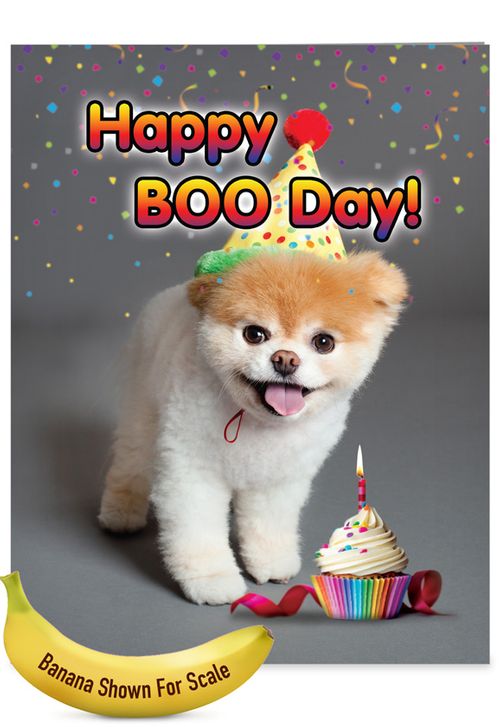 Happy Boo-day: Funny Birthday Extra Large Paper Card