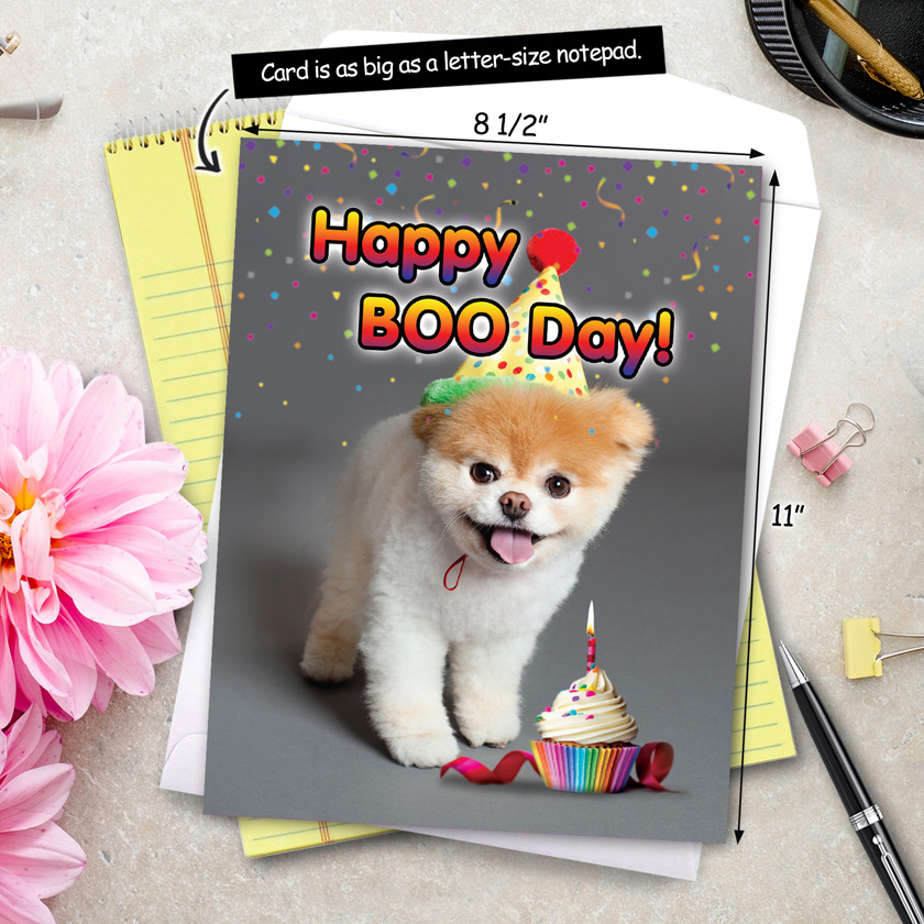 Happy Boo-day: Funny Birthday Extra Large Paper Card