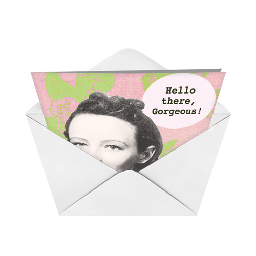 Hello Gorgeous Picture Birthday Greeting Card Debbie Tomassi