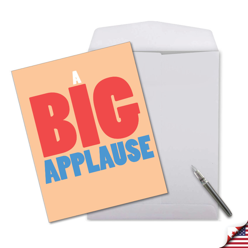 A Big Applause: Hilarious Congratulations Giant Printed Card