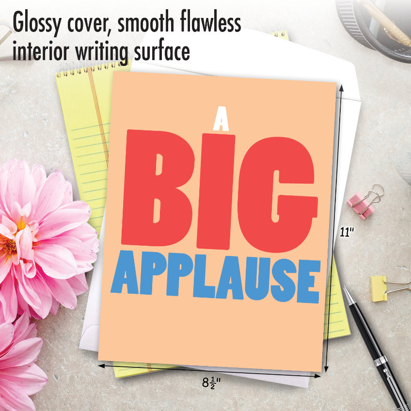 A Big Applause: Hilarious Congratulations Giant Printed Card