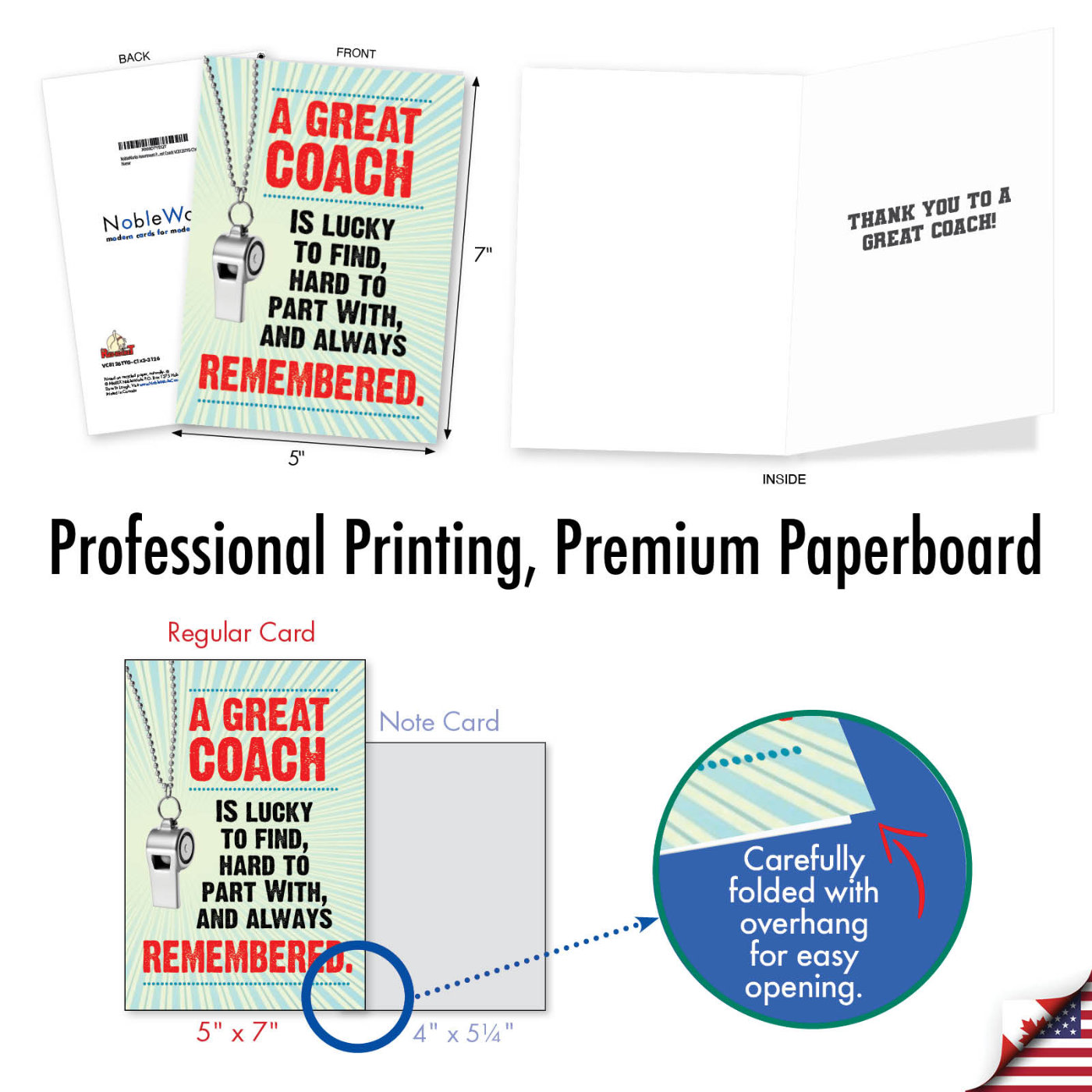 Best Coach: Funny Thank You Variety Pack of 3 Cards