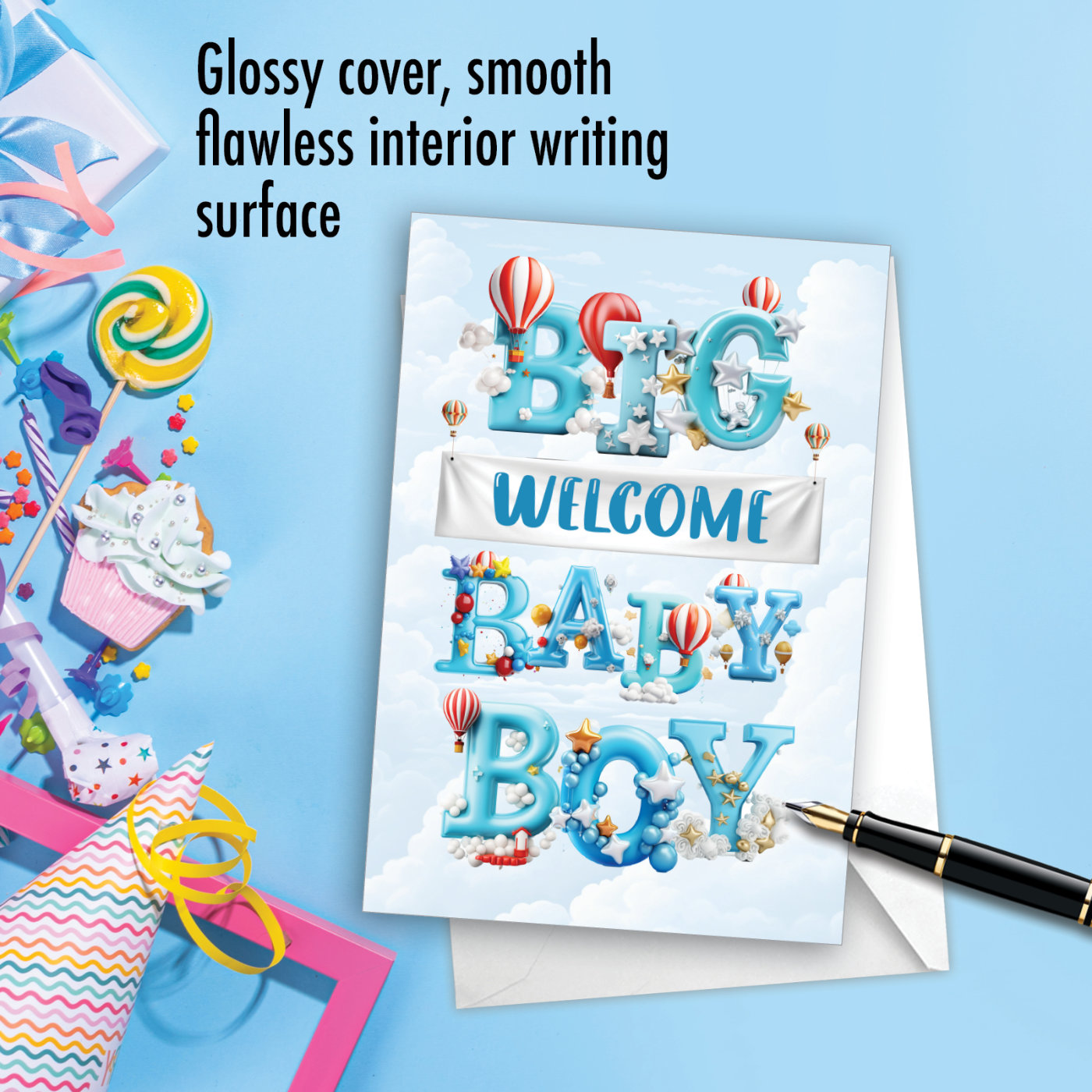 Big Boy: Beautiful Baby Printed Greeting Card