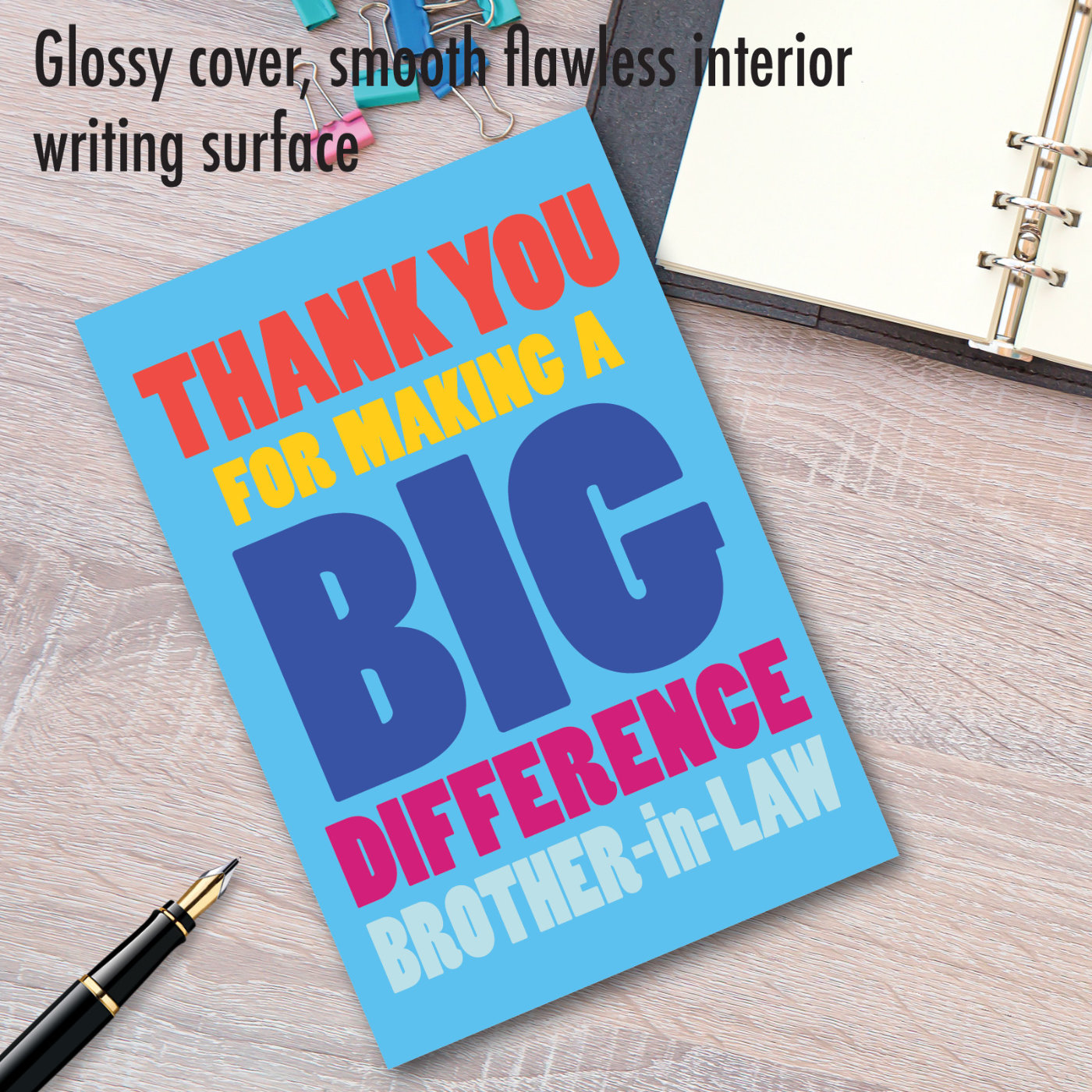Big Difference Brother-in-Law: Funny Thank You Greeting Card for Men