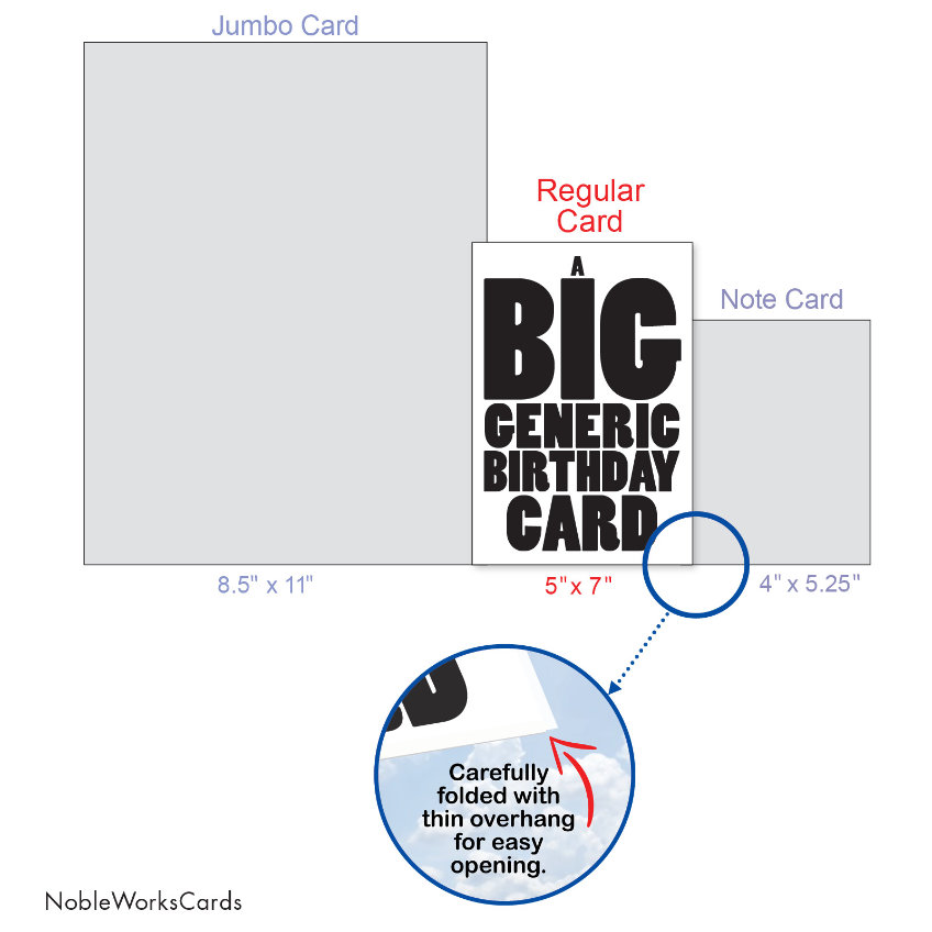 Big Generic B'Day: Hilarious Birthday Printed Card