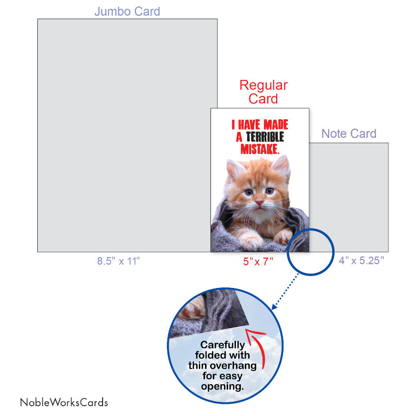 Cat Terrible Mistake: Hilarious Sorry Greeting Card