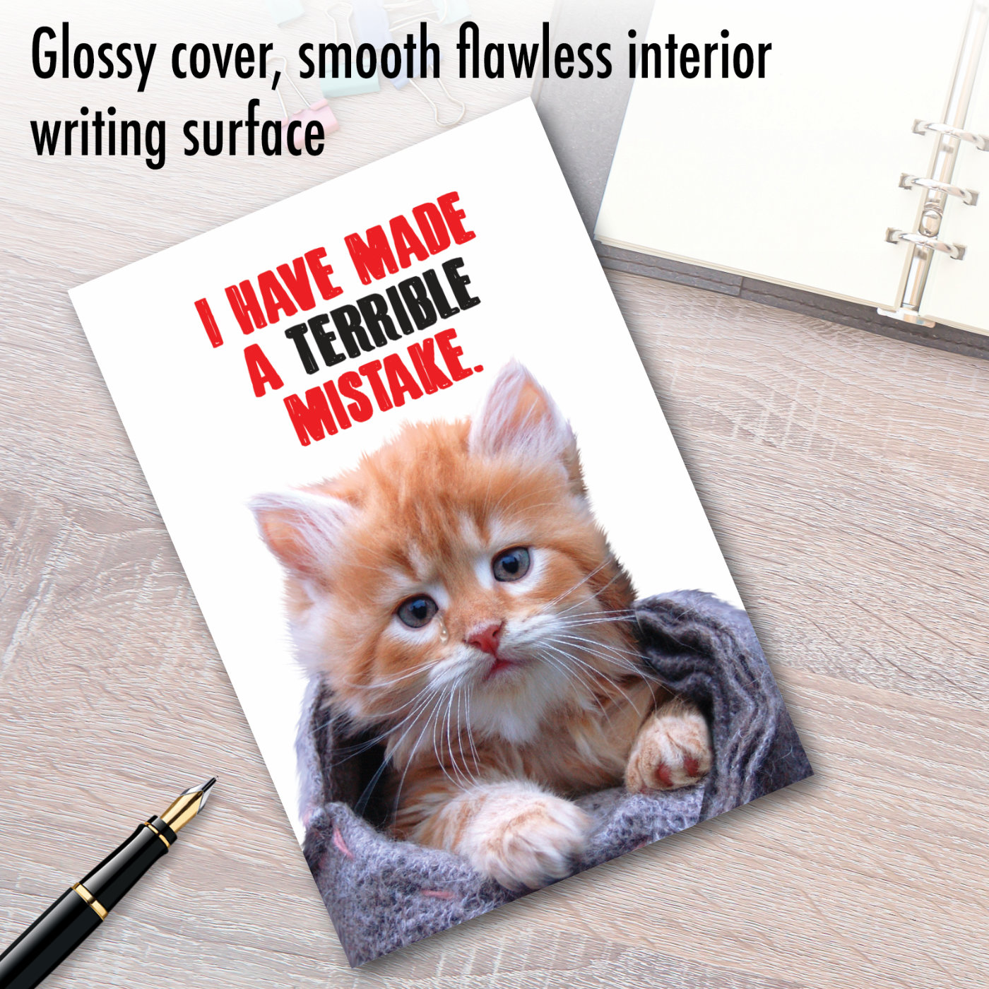 Cat Terrible Mistake: Funny Sorry Greeting Card
