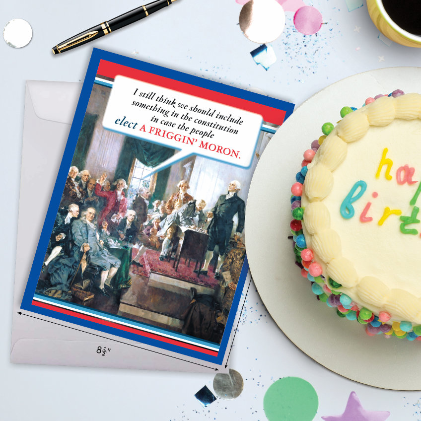 Constitution Copy: Hilarious Birthday Large Greeting Card
