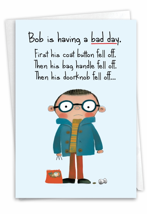 Fall Off: Hilarious Birthday Printed Card