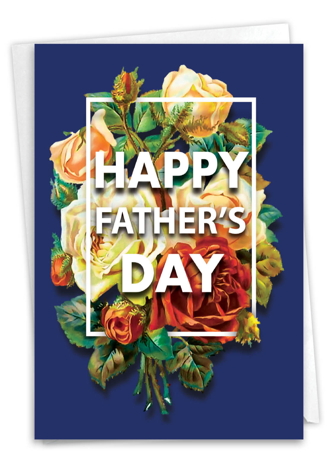 Flowers for Dad: Stylish Father's Day Card