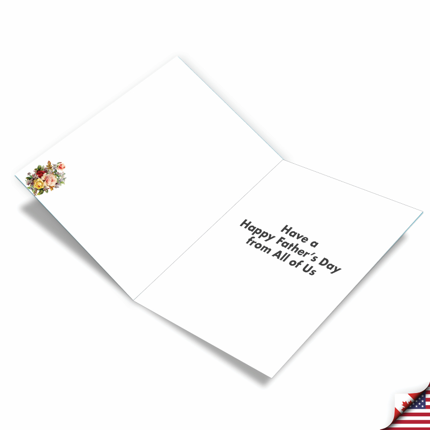 Flowers for Dad: Artful Father's Day Jumbo Printed Greeting Card