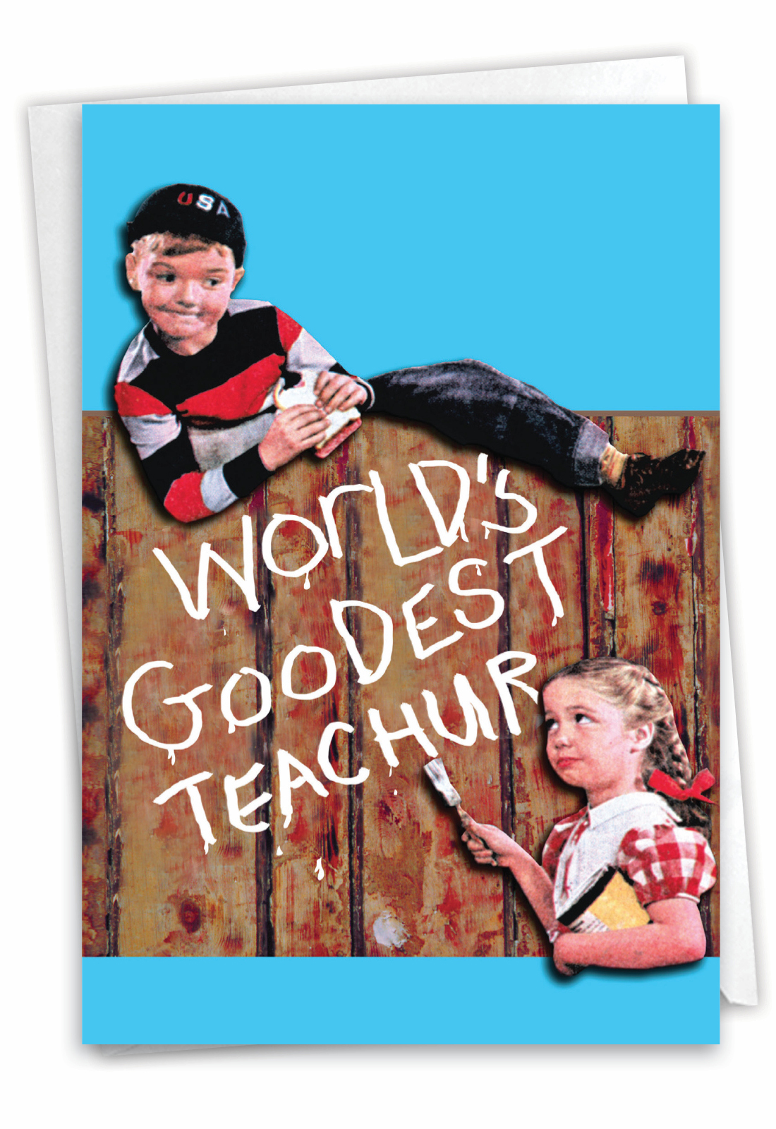 Goodest: Funny Teacher Thank You Greeting Card