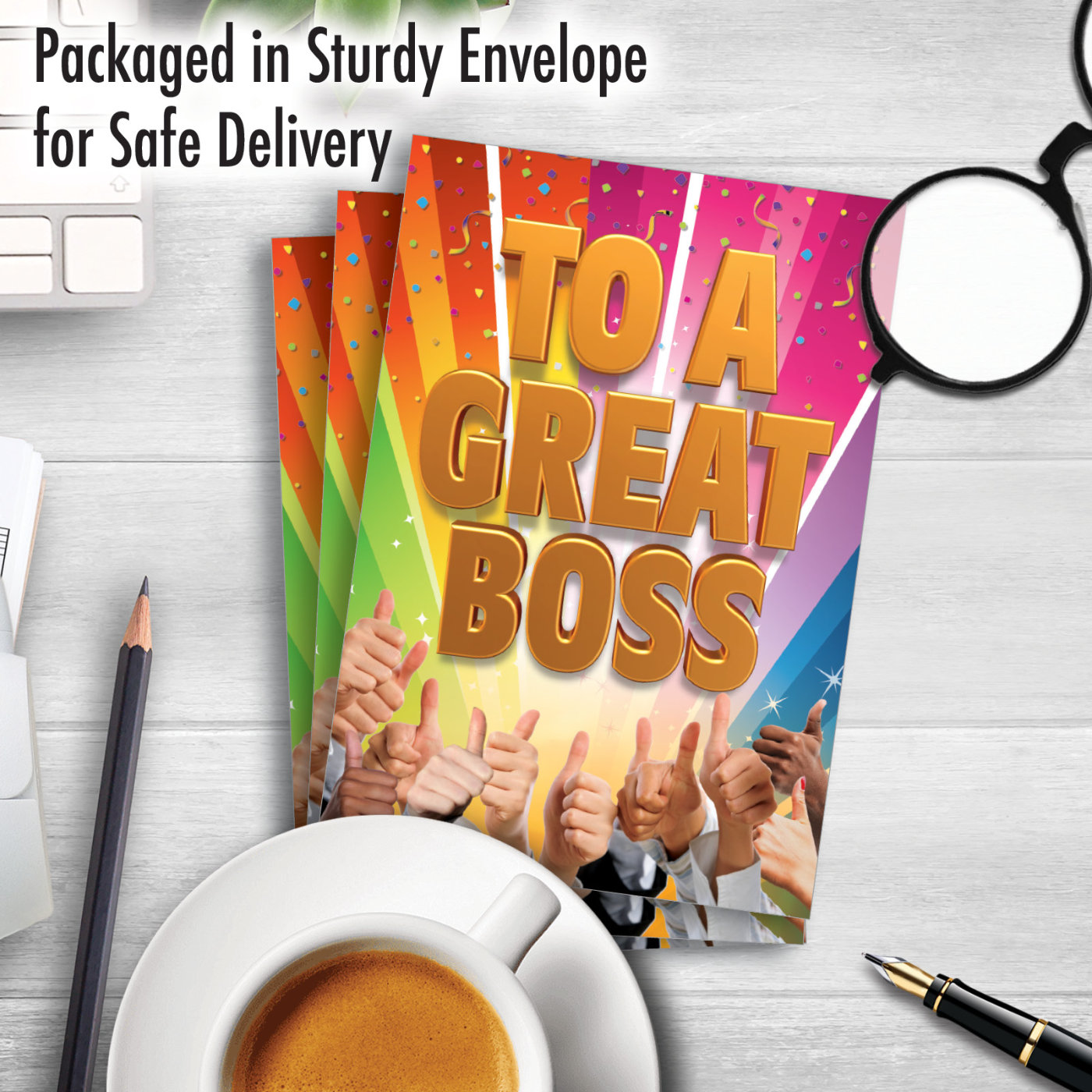 Great Boss: Hilarious Boss's Day Pack of 3 Cards