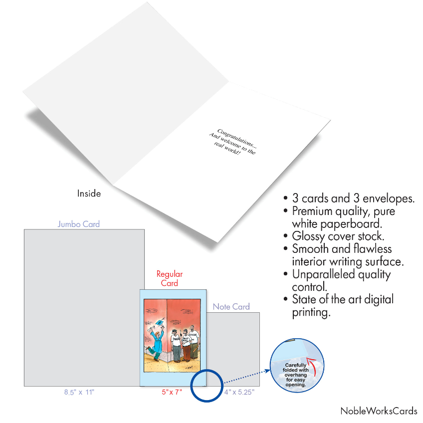 Happy Grad: Hilarious Graduation Pack of 3 Cards