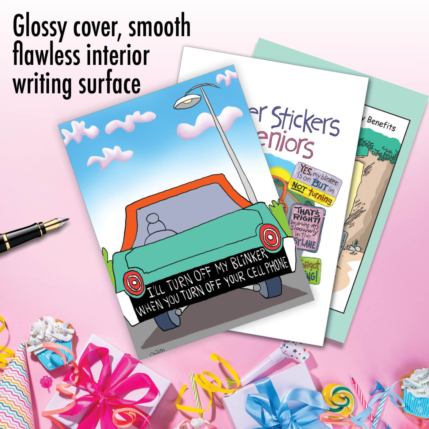 Senior Life: Funny Birthday Variety Pack of 3 Cards