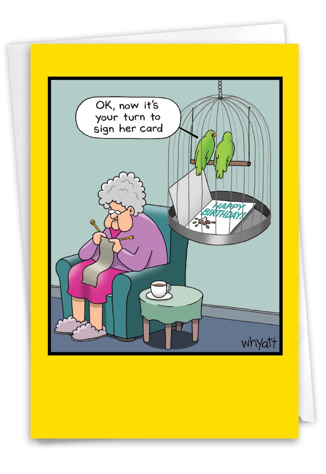 Sign Her Card: Hilarious Birthday Printed Card