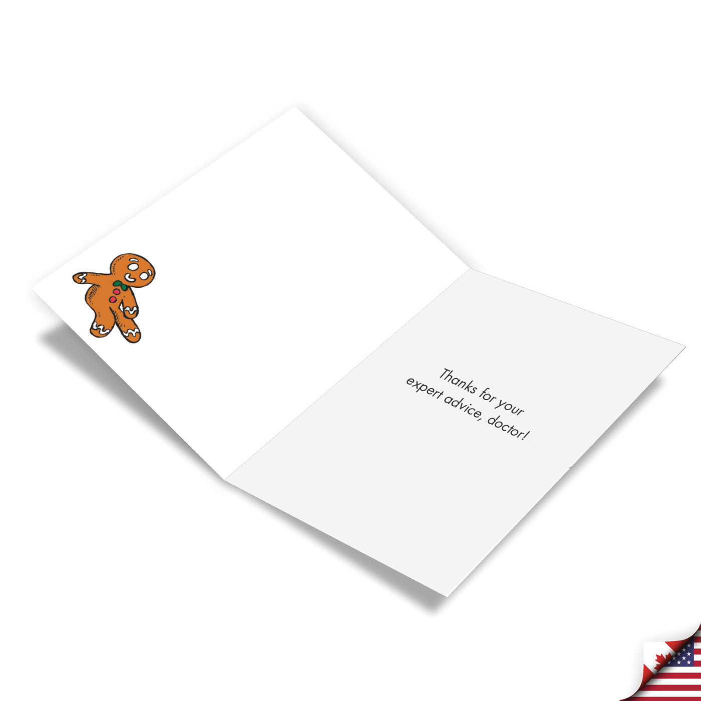 Sore Gingerbread Man: Funny Thank You Greeting Card