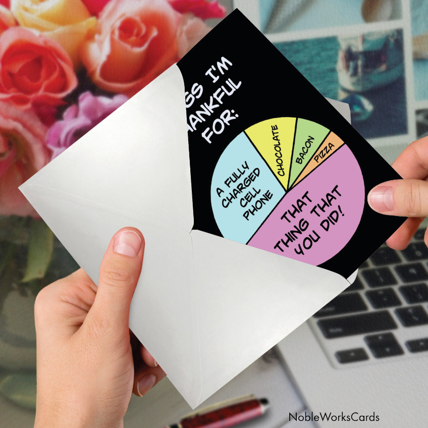 Thankful Things: Hilarious Thank You Printed Card