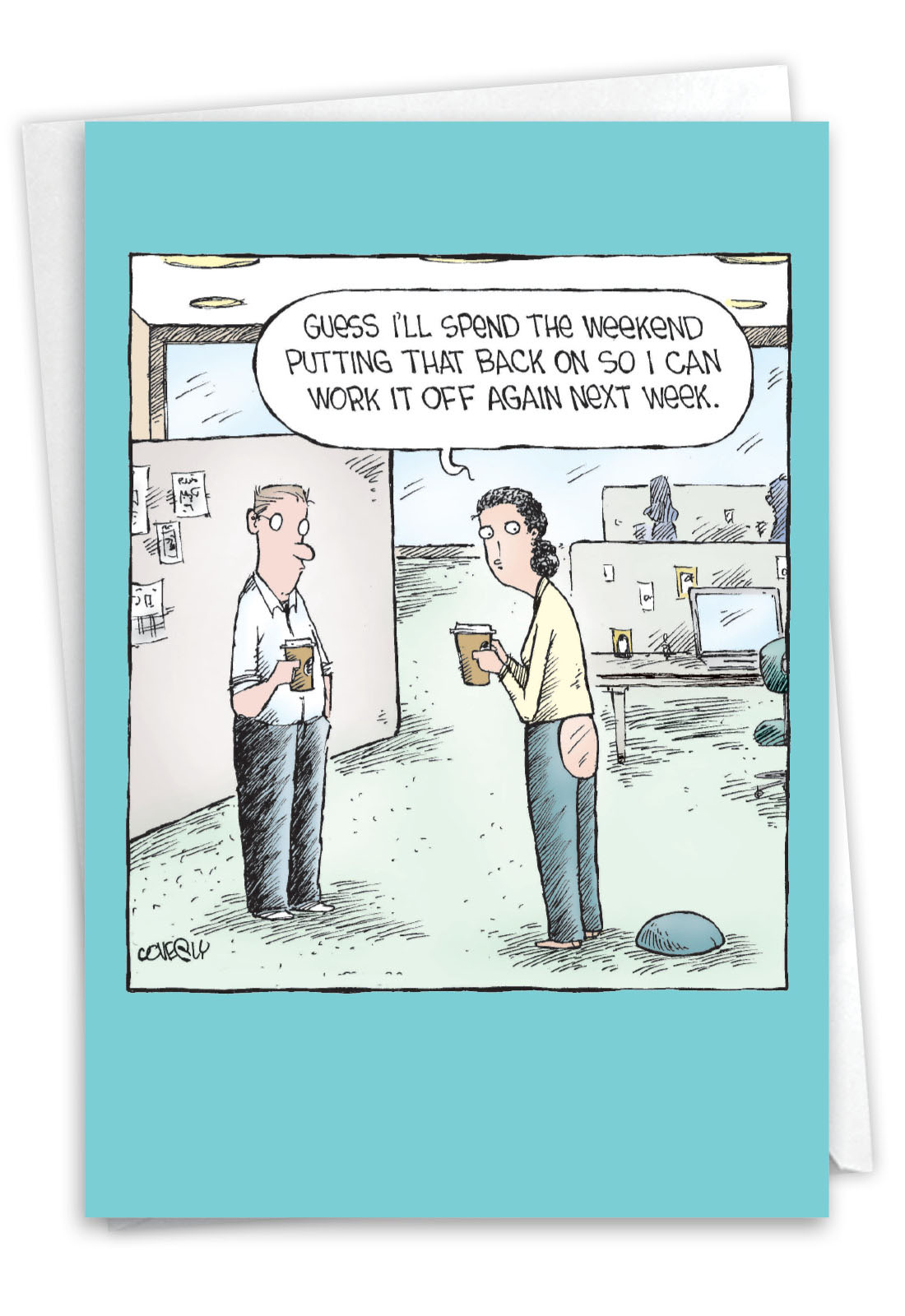 Work Butt Off: Funny Administrative Professionals Day Greeting Card