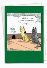 Bus Stop: Funny Blank Card