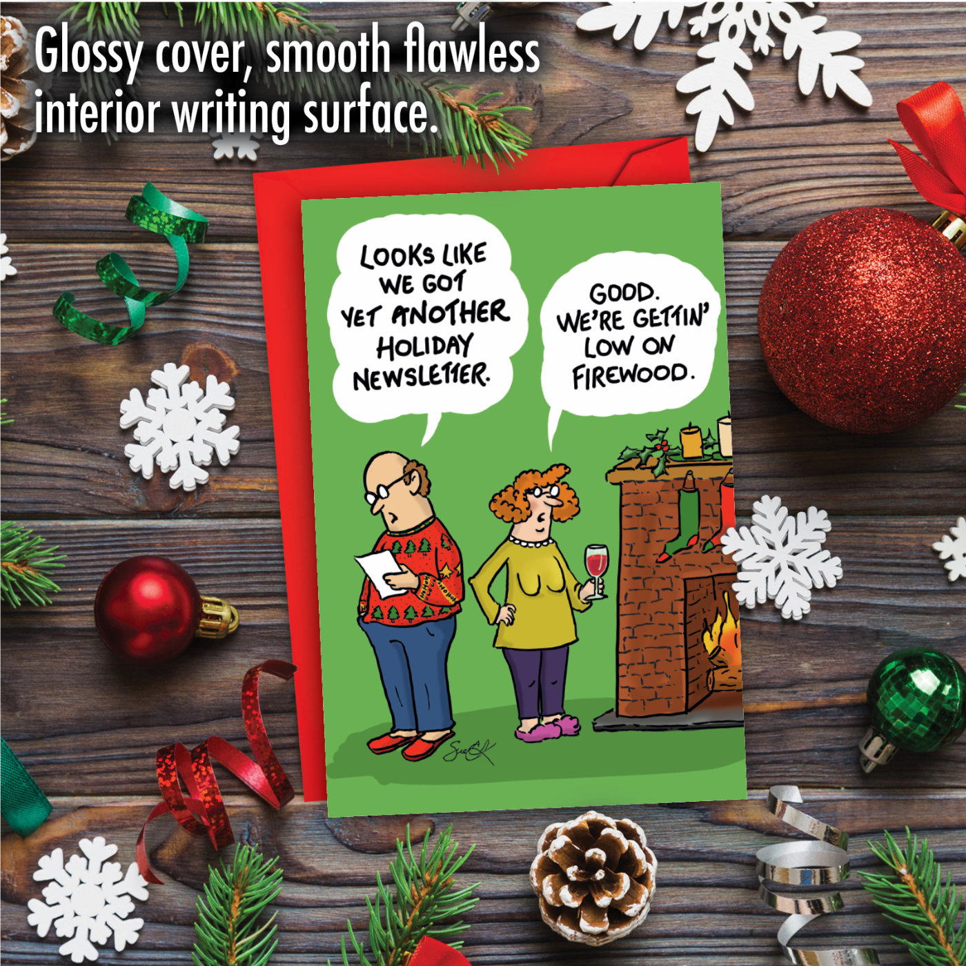 Holiday Newsletter: Humor Merry Christmas Card