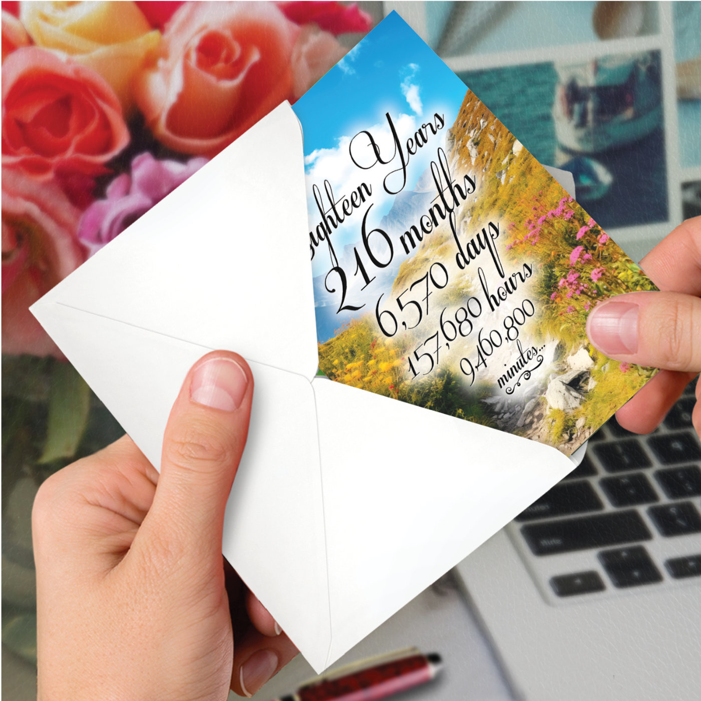 18 Year Time Count: Humorous Recovery Paper Card