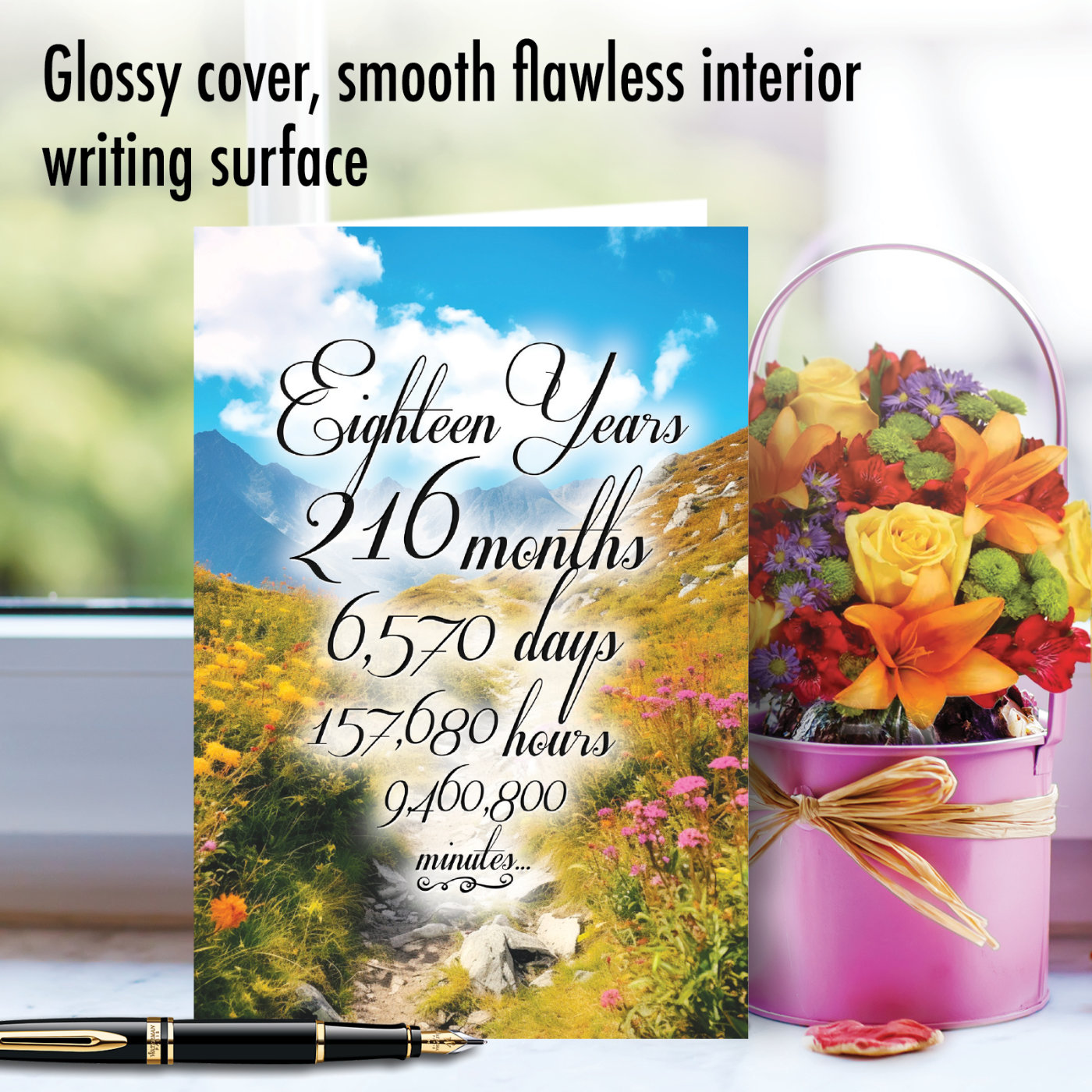 18 Year Time Count: Humorous Recovery Paper Card