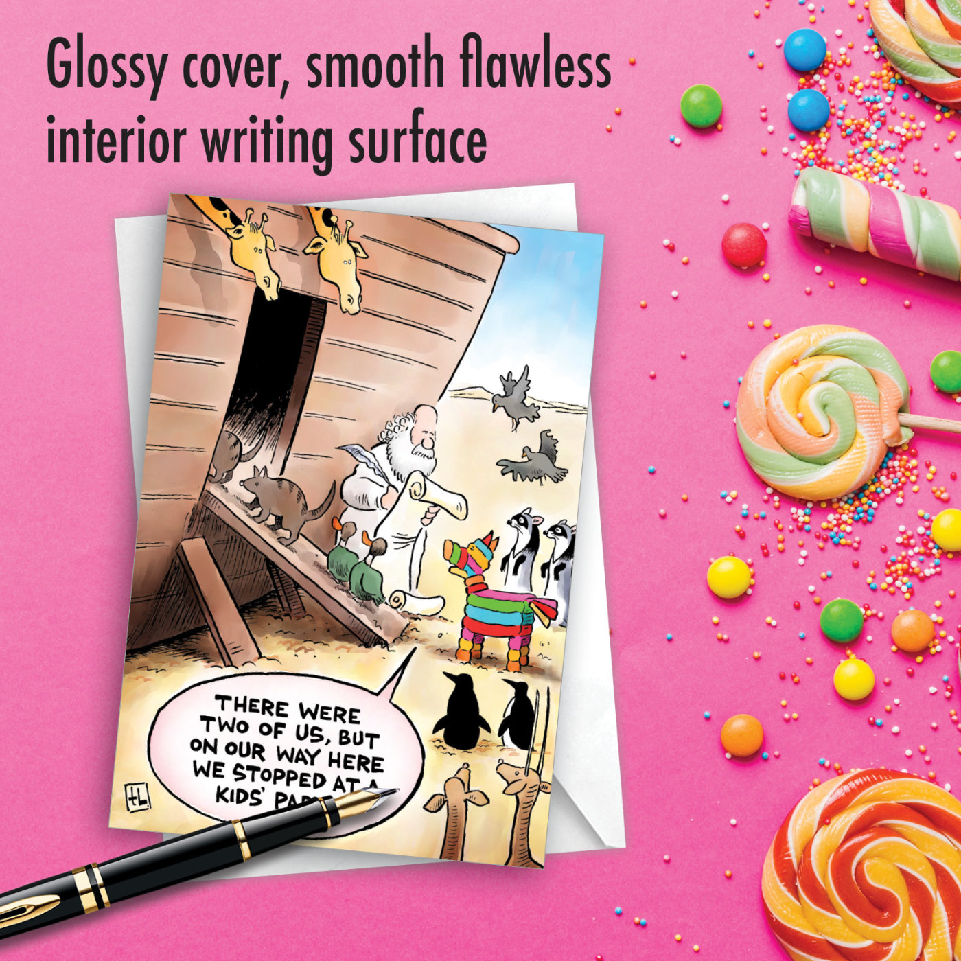 Ark Pinata: Humor Birthday Card - Animals