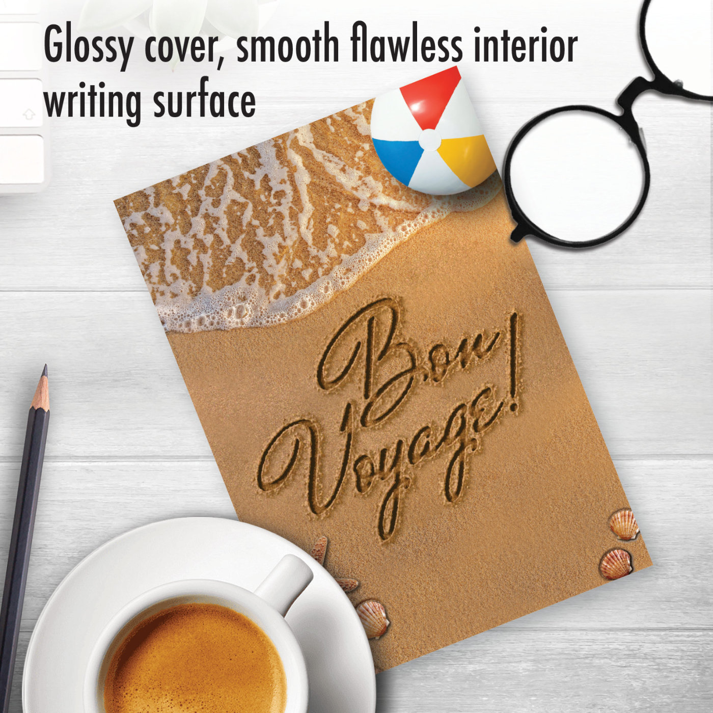 Beach Notes: Artful Bon Voyage Card