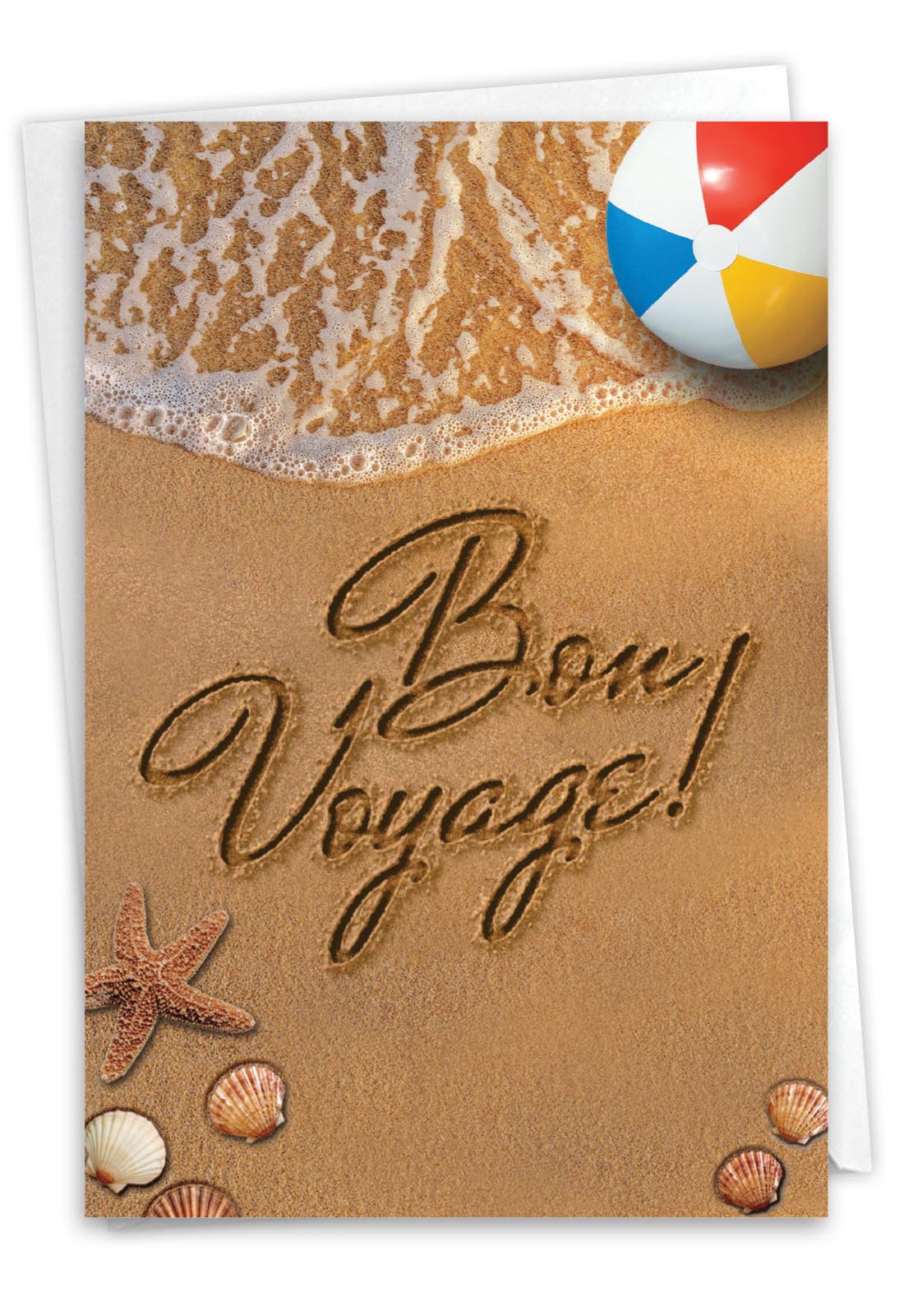 Beach Notes: Artful Bon Voyage Card