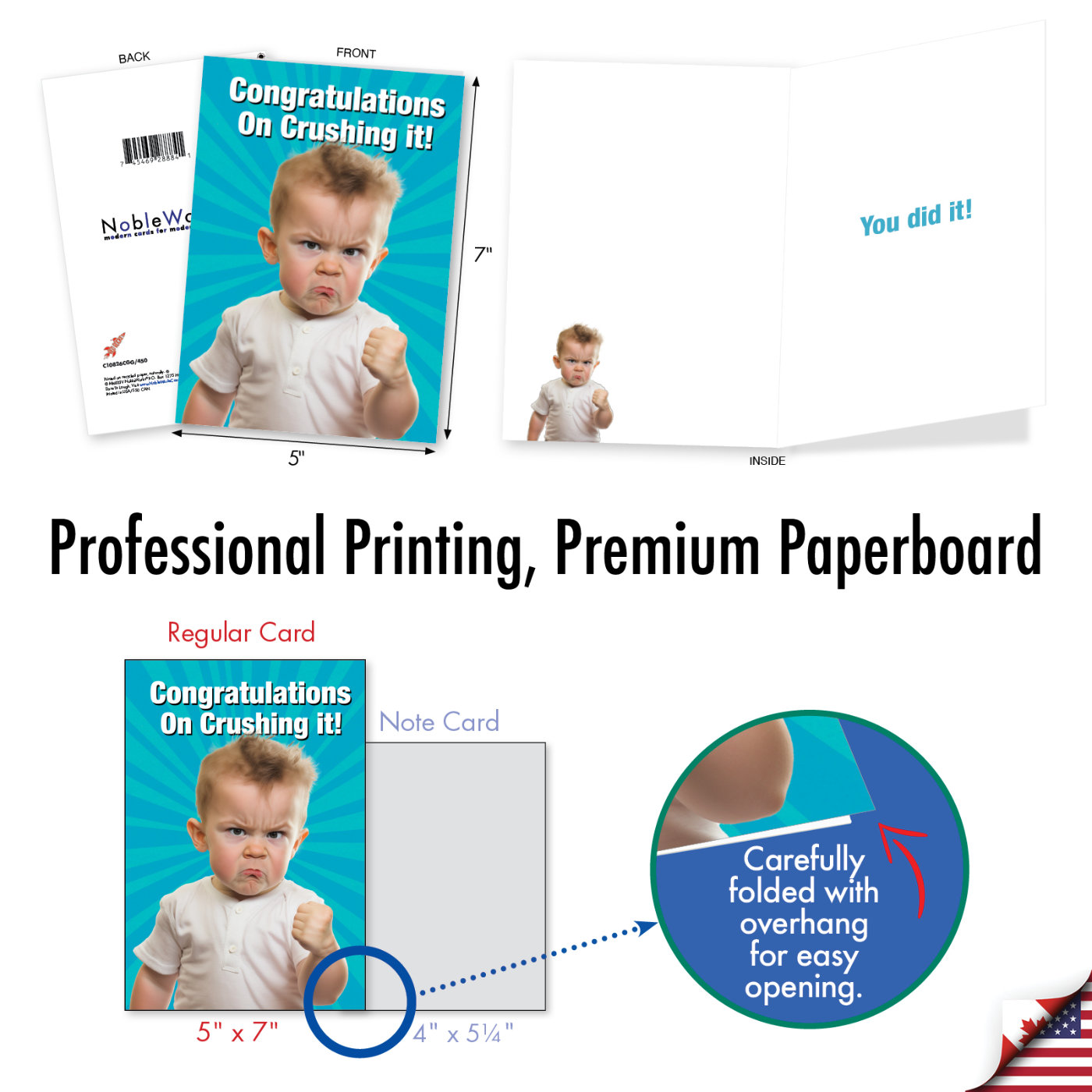 Crushing Congrats: Humorous Congratulations Card