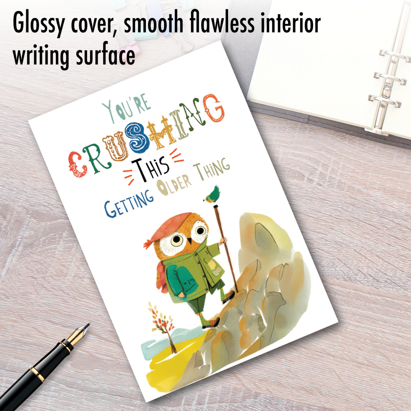 Crushing Older: Humorous Birthday Card