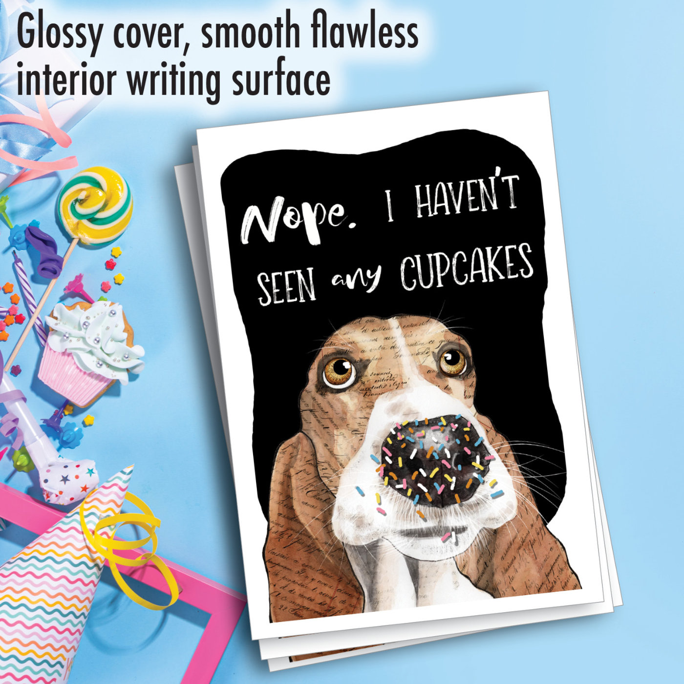 Dog Antics - Sprinkle Nose: Humorous Birthday Pack of 3 Cards