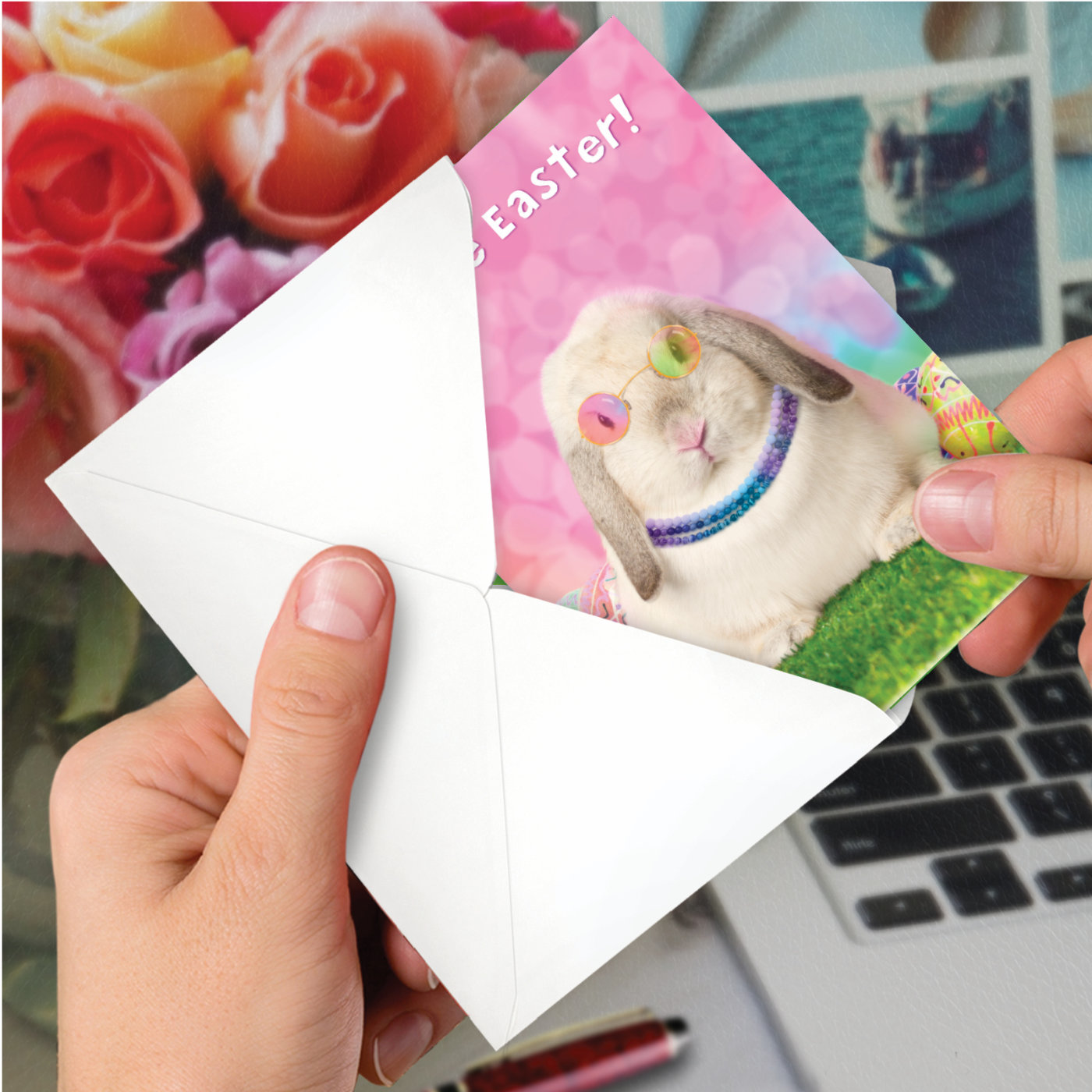 Hippie Rabbit: Humor Easter Pack of 3 Cards