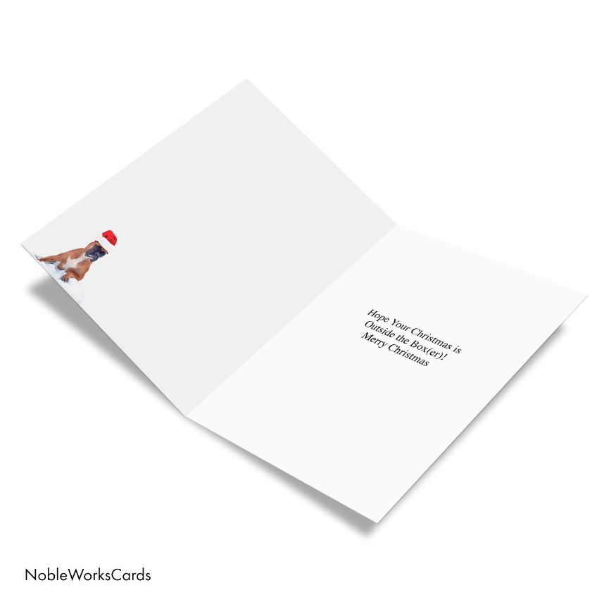 Holiday Best Boxers: Humorous Merry Christmas Extra Large Paper Card