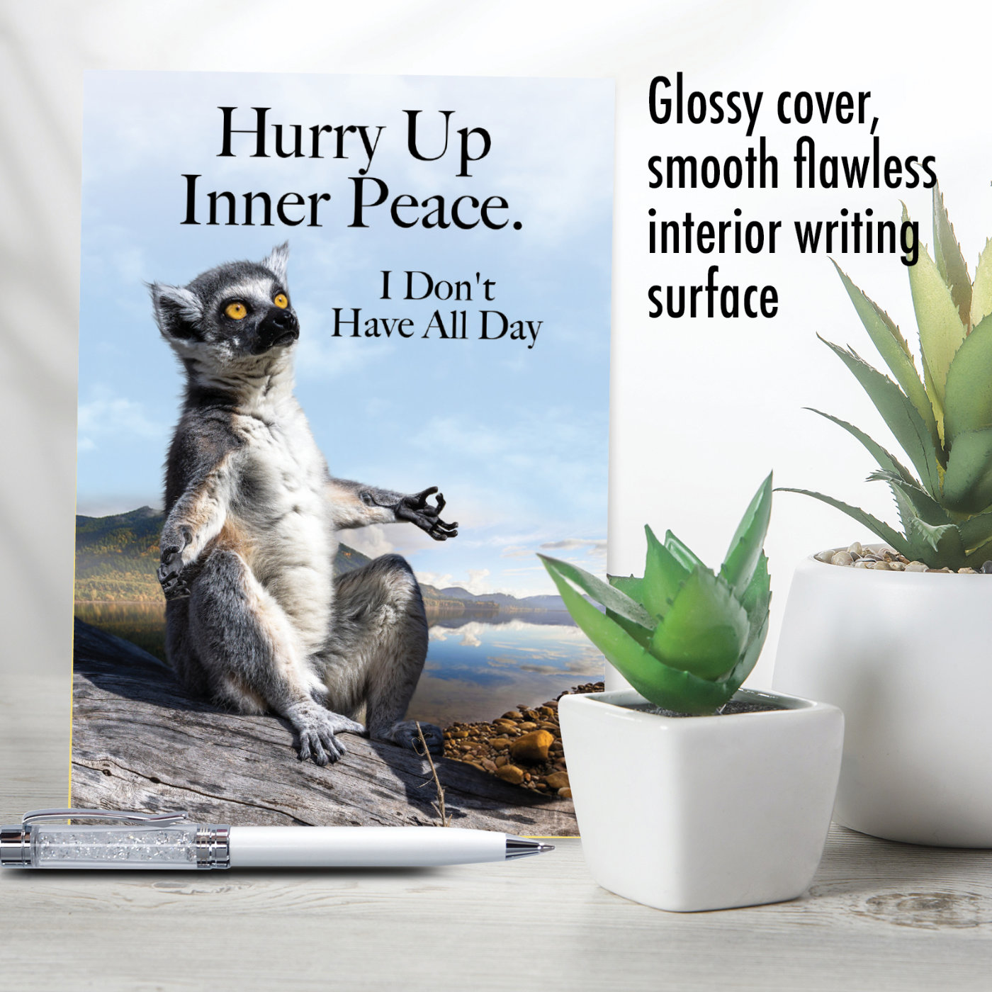 Inner Peace Rush: Humor Birthday Card - Lemur