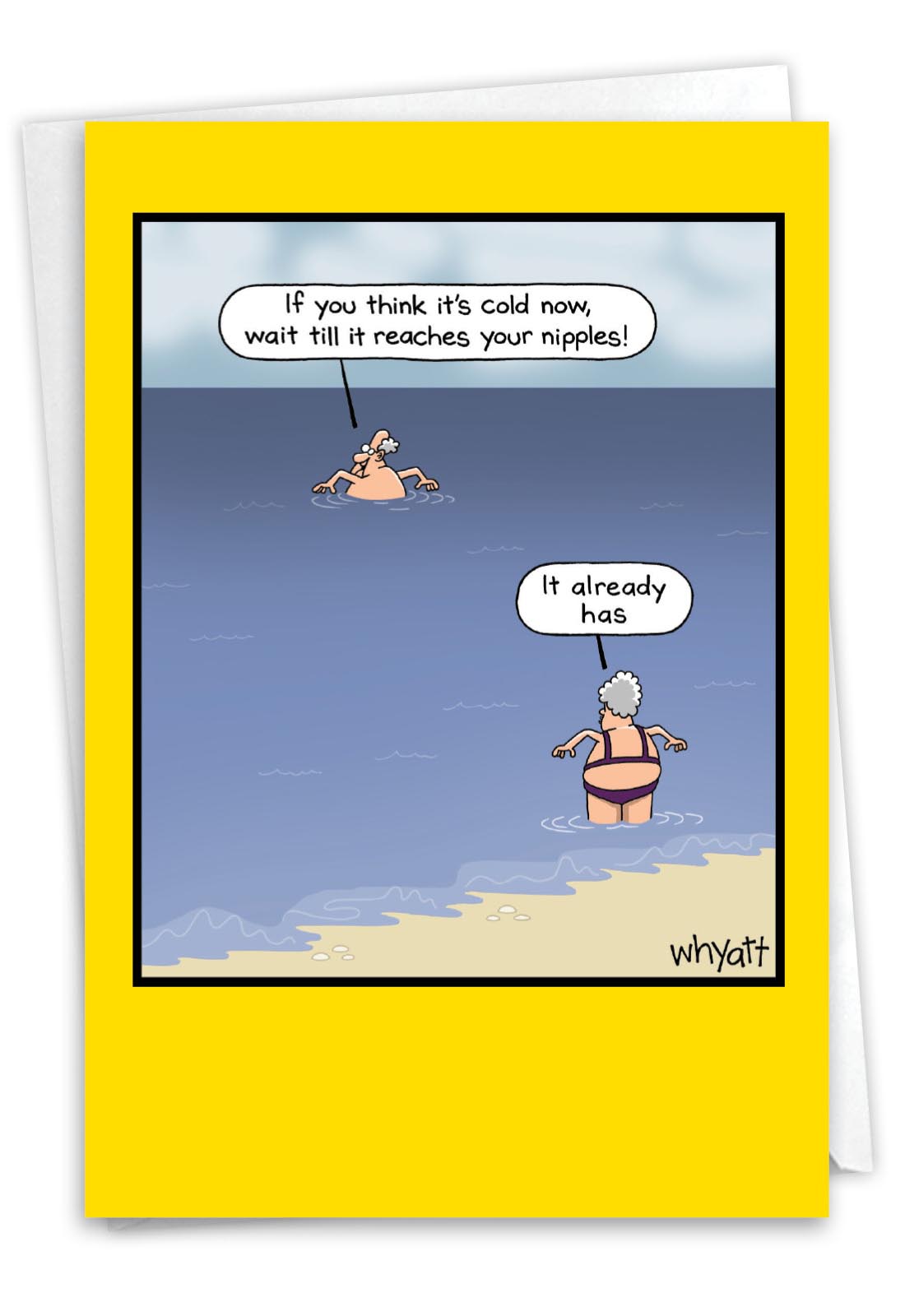 It Already Has: Humorous Birthday Paper Greeting Card