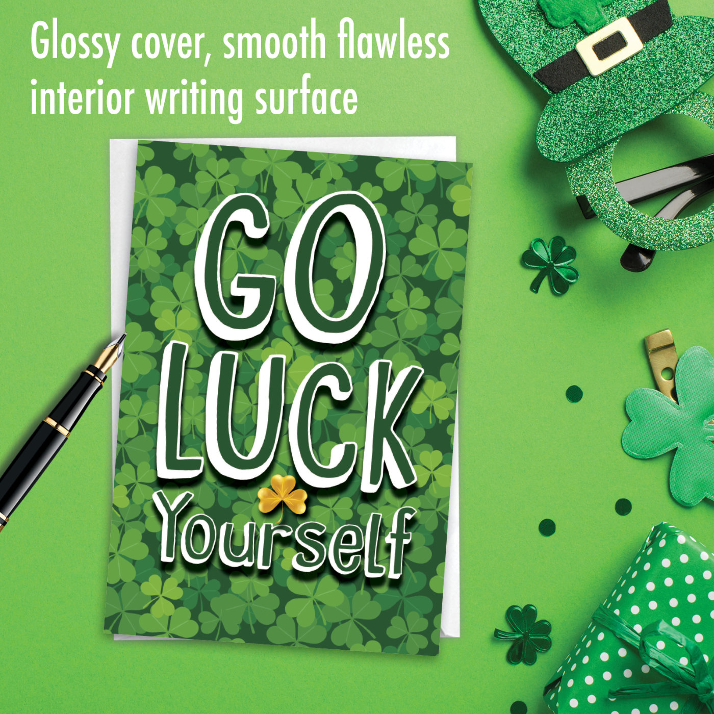 Luck Yourself: Humor St. Patrick's Day Card
