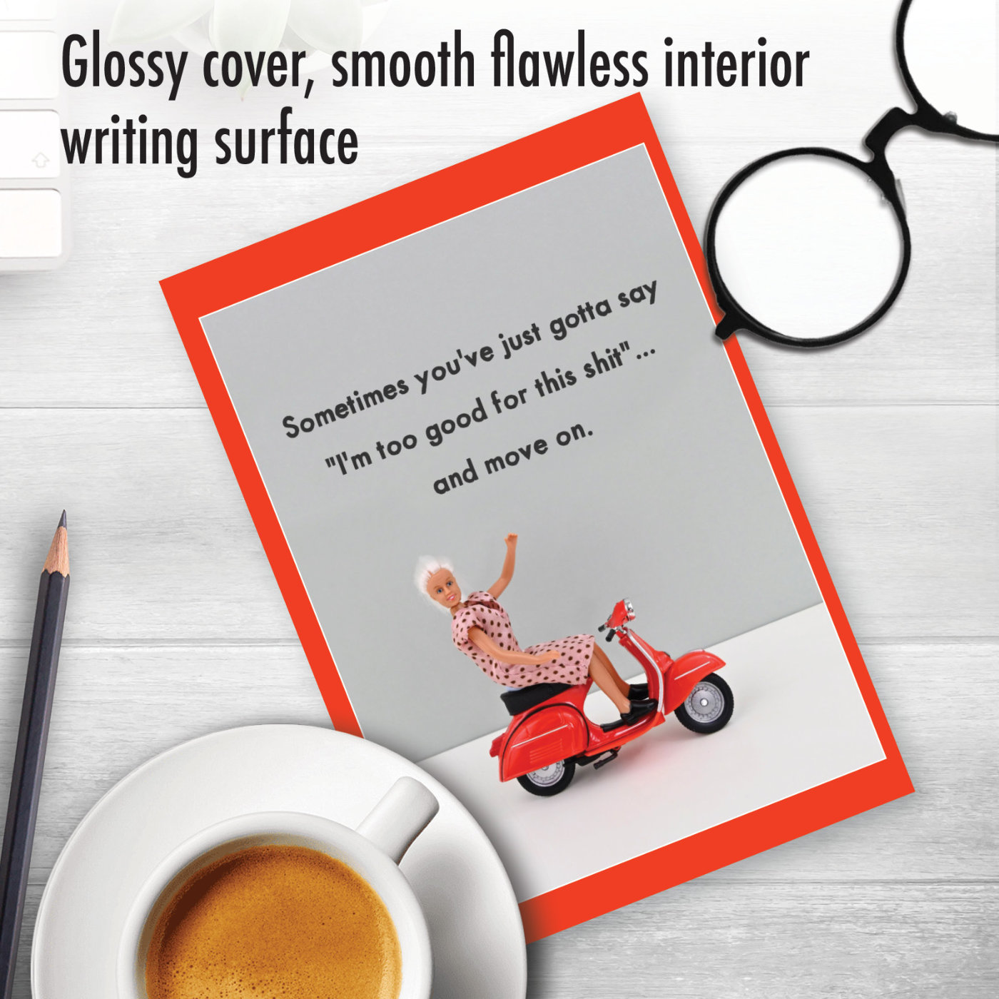Moving On: Humorous Good Luck Paper Card