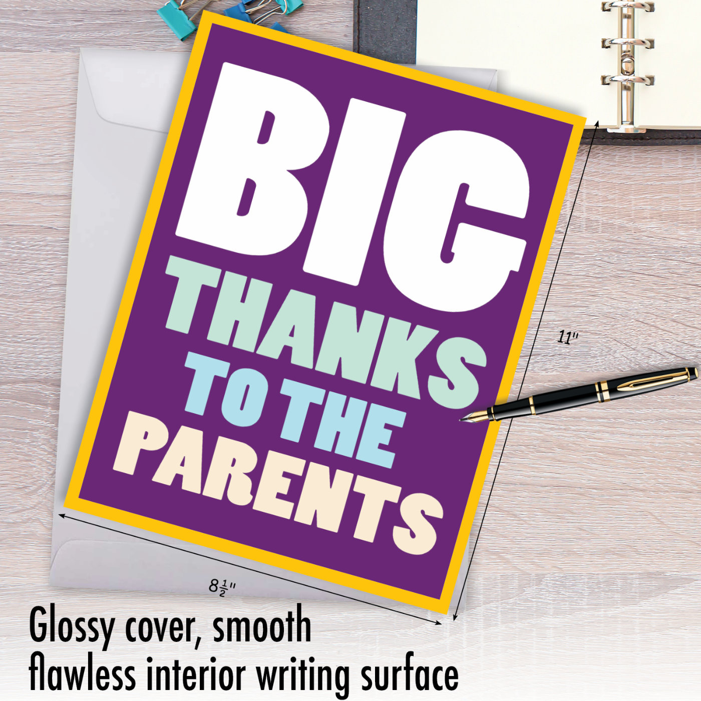 Parents Appreciation: Humorous Thank You Extra Large Paper Card