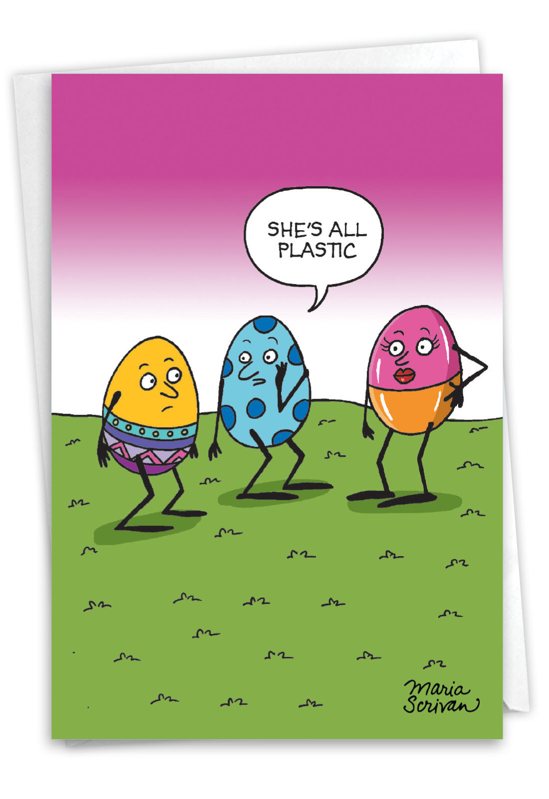 Plastic Egg: Humor Easter Card