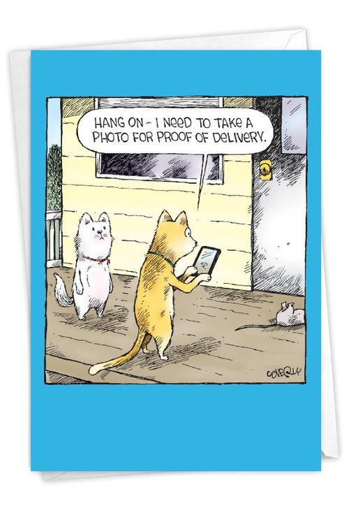 Proof of Delivery: Humorous Birthday Card