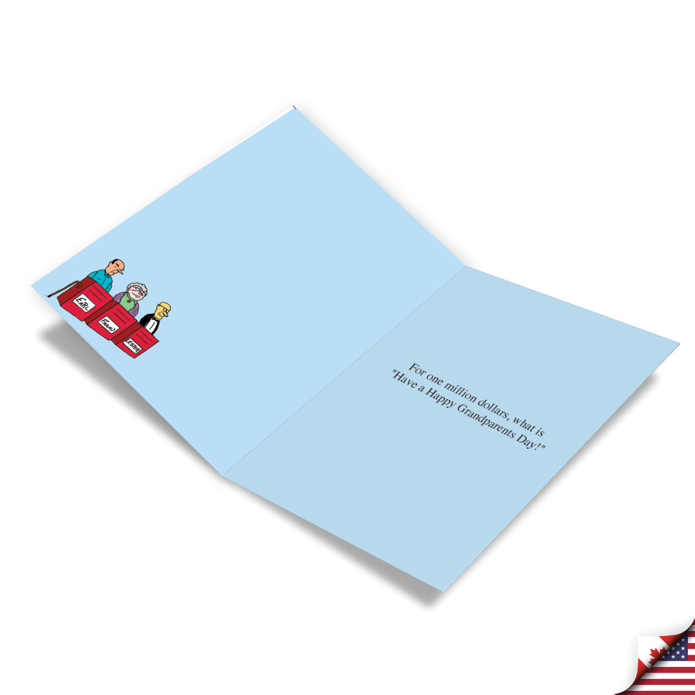 Senior Game Show: Humorous Grandparents Day Paper Card