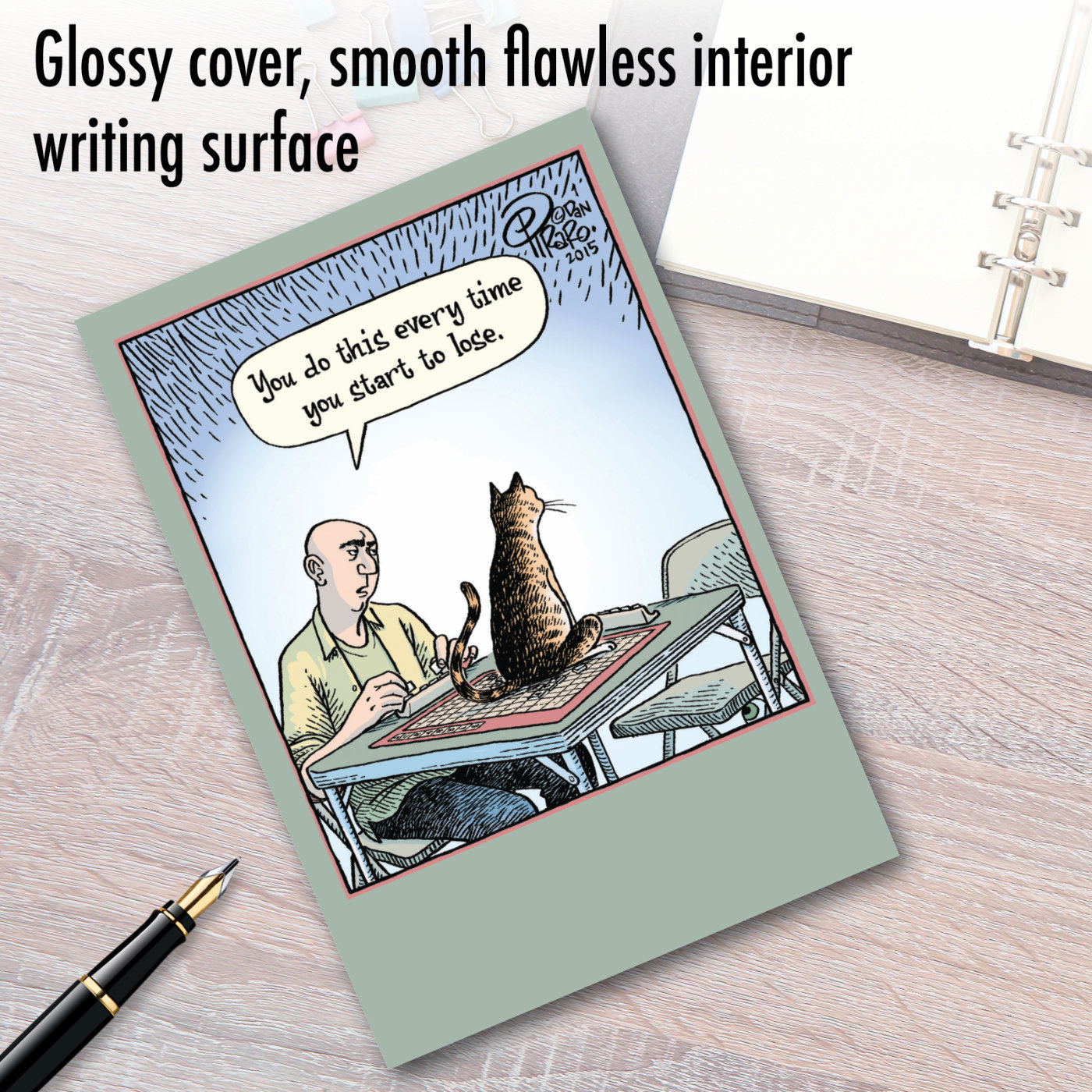 Sore Loser Cat: Humor All Occasions Blank Card