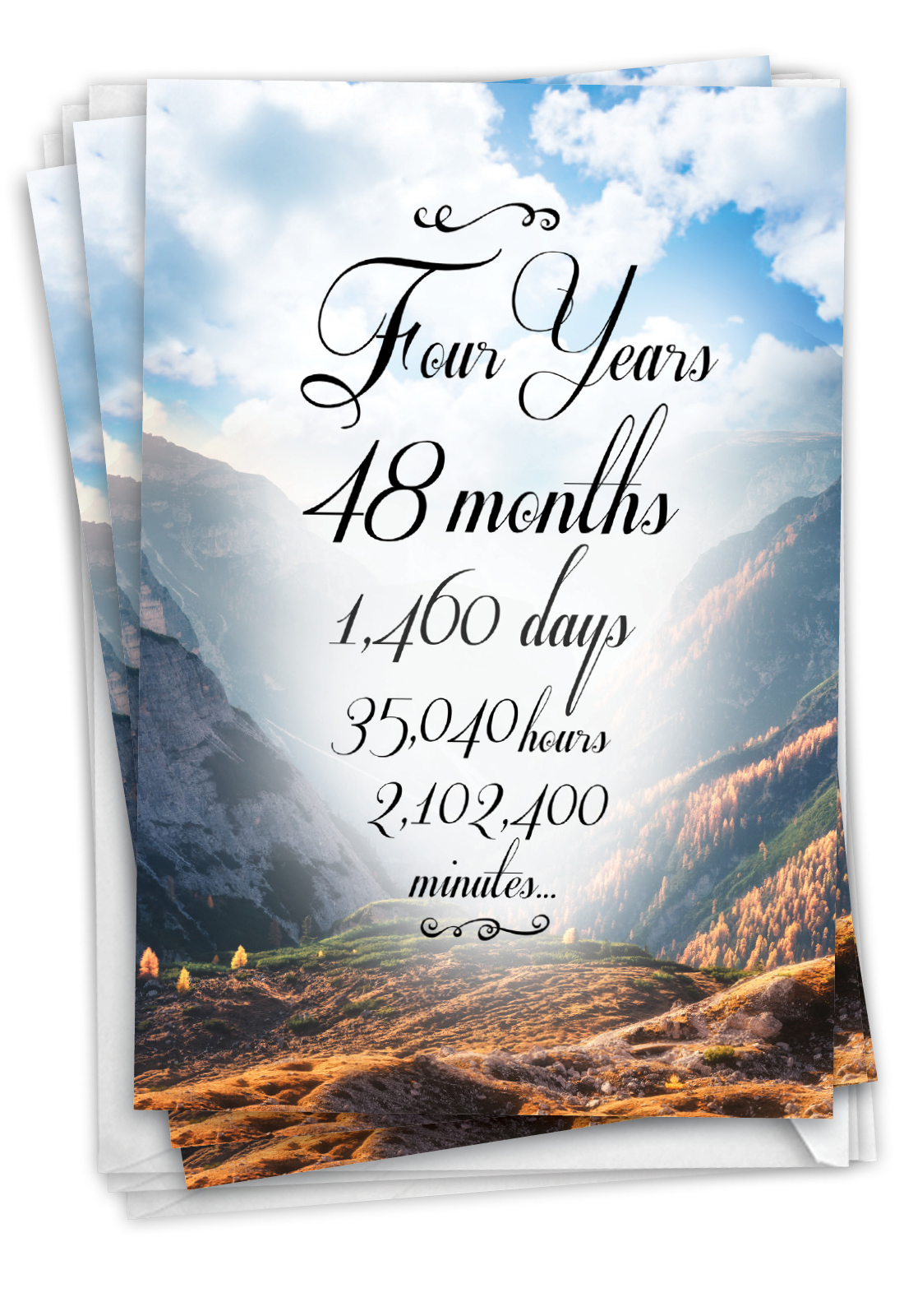 4 Year Time Count: Hysterical Recovery Pack of 3 Cards