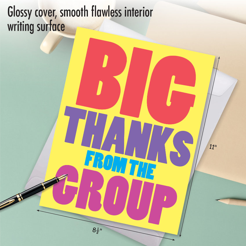From The Group: Hysterical Thank You Giant Printed Card