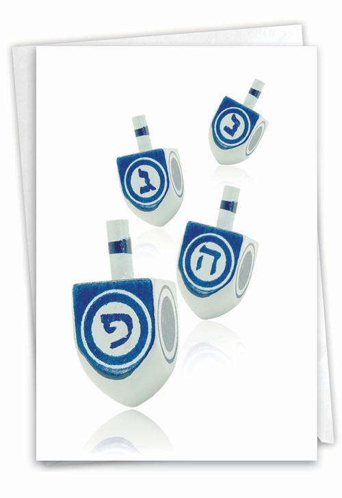 Great Dreidels: Creative Hanukkah Greeting Card
