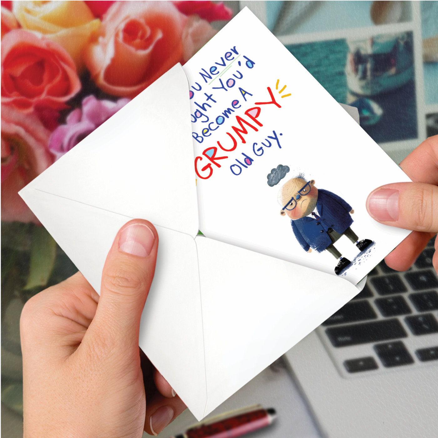 Grumpy Old Guy: Funny Birthday Greeting Card for Men